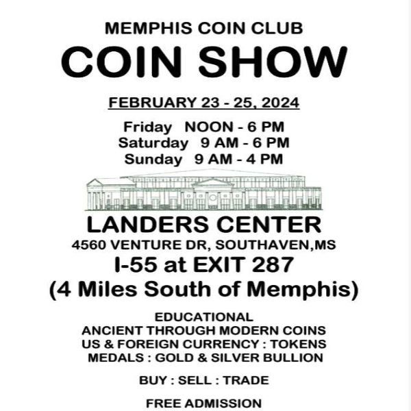 Memphis Coin Club Coin Show | Visit DeSoto County